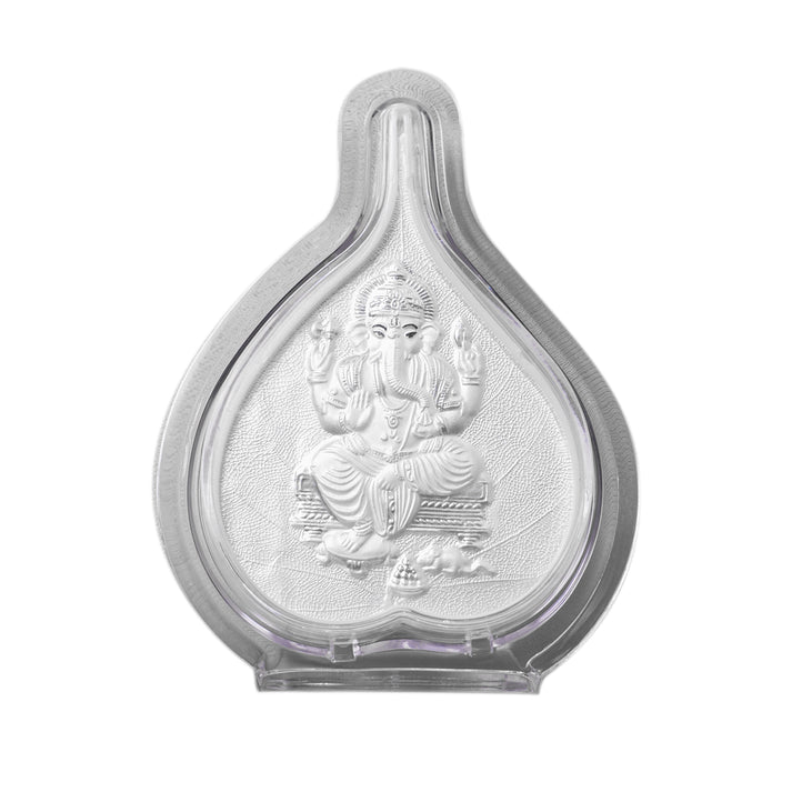 Elegant 999 Pure Silver Ganesh Frame by Hem Jewels® - 5x4 Inches